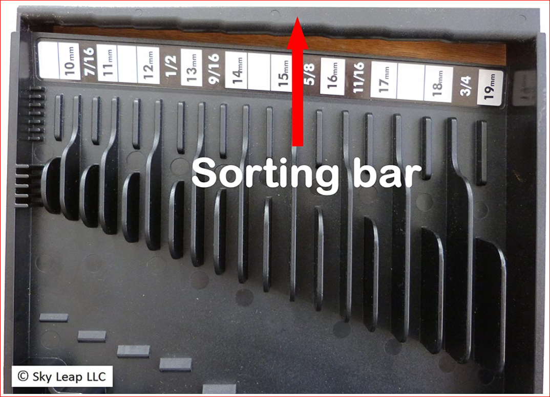 Wrench Organizer for Toolbox | Durable Trays Made in USA | Tool Sorter
