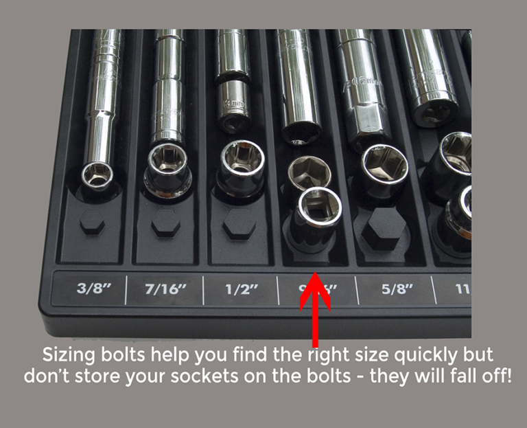Socket Organizer for Toolboxes | Find the Right Socket Easily | Tool Sorter